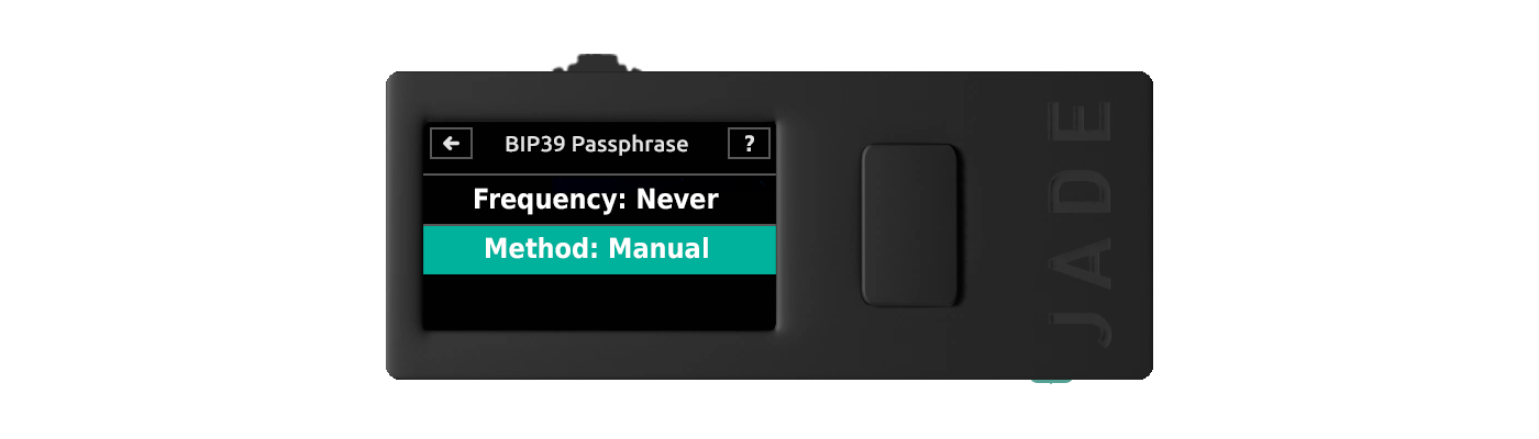 Add a BIP39 passphrase for Jade – Blockstream Help Center